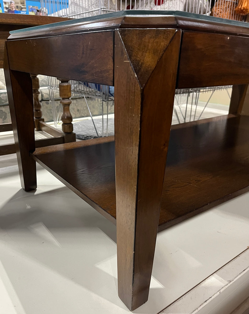 Angular Coffee Table w/ Glass Top – Habitat for Humanity Greater Ottawa ... Angular Coffee Table w/ Glass Top – Habitat for Humanity Greater Ottawa ...