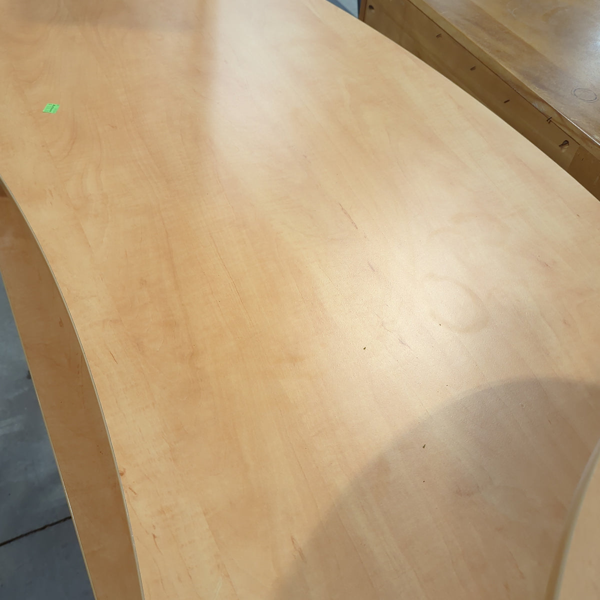 Crescent Shaped Desk with Keyboard Tray – Habitat for Humanity Greater ...