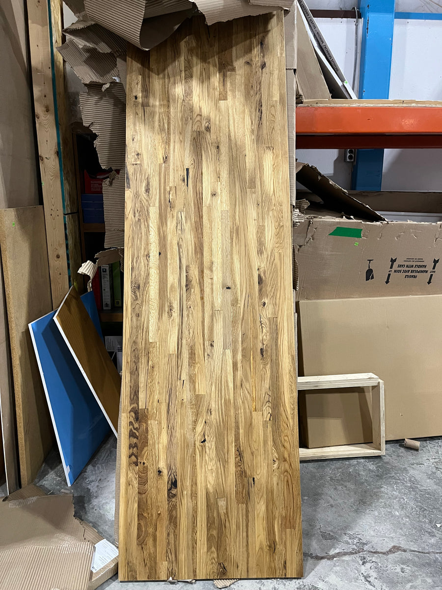 Solid Hardwood Oak Countertop (Butcher Block) 87”L x 25”W x 1”T ...