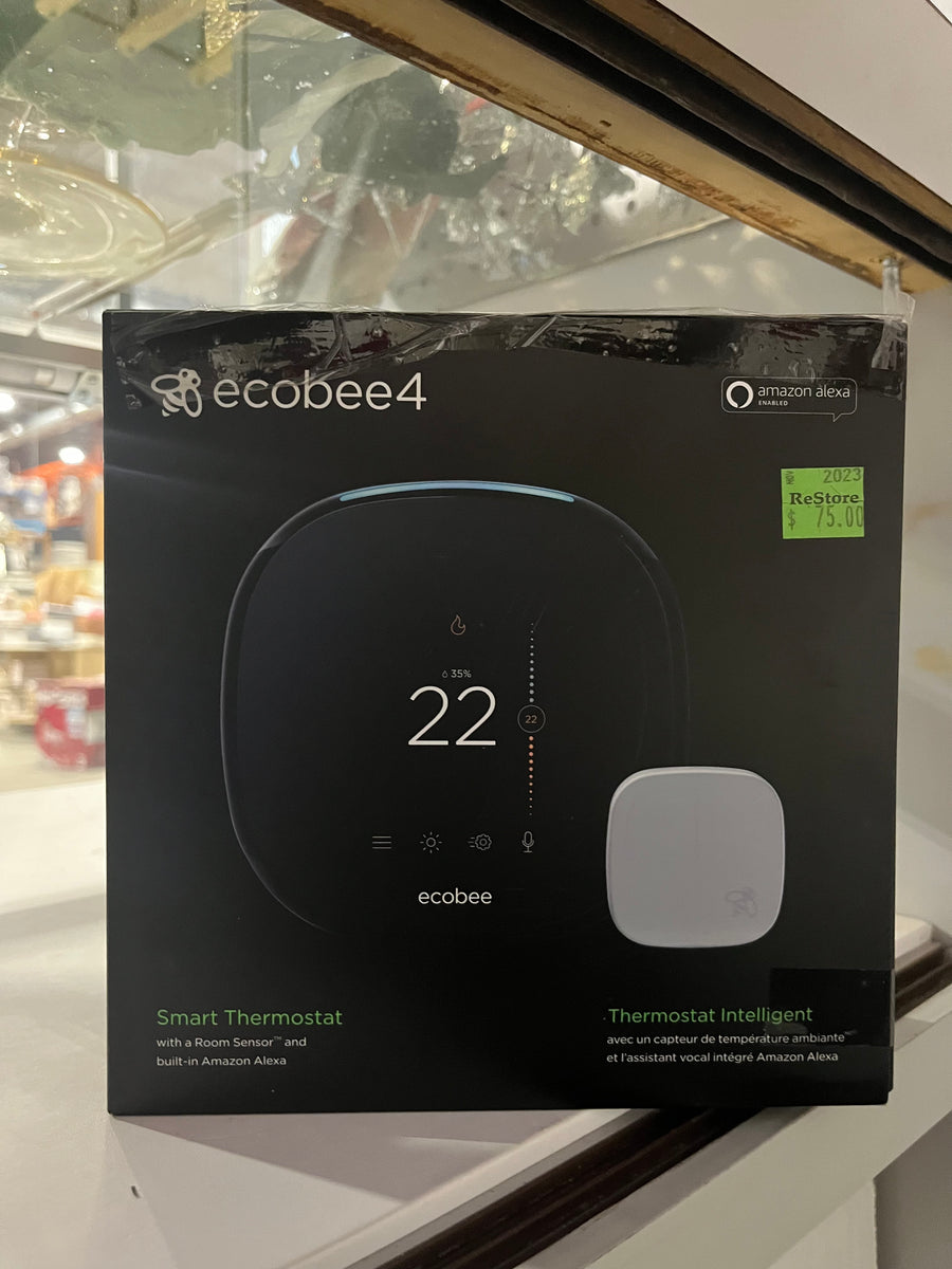 ECOBEE4 Smart Thermostat - Wi-Fi - Black – Habitat for Humanity Greater ...