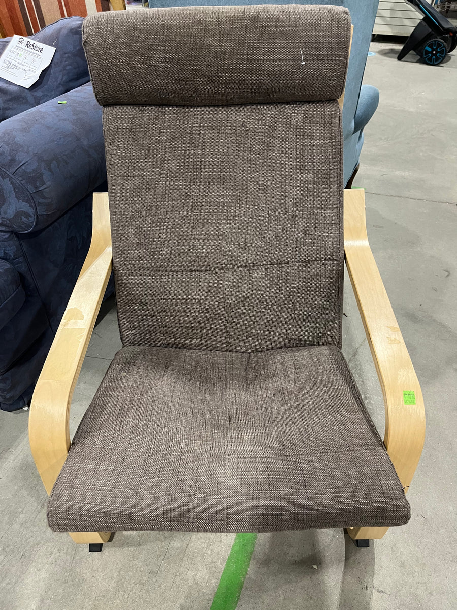 IKEA Poang Chair w/ Grey Cushion – Habitat for Humanity Greater Ottawa ...