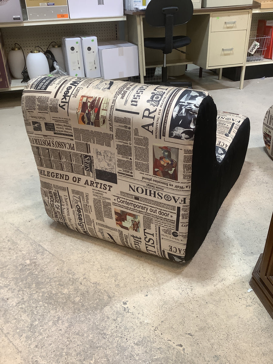 Newspaper Slipper Chair – Habitat for Humanity Greater Ottawa ReStore