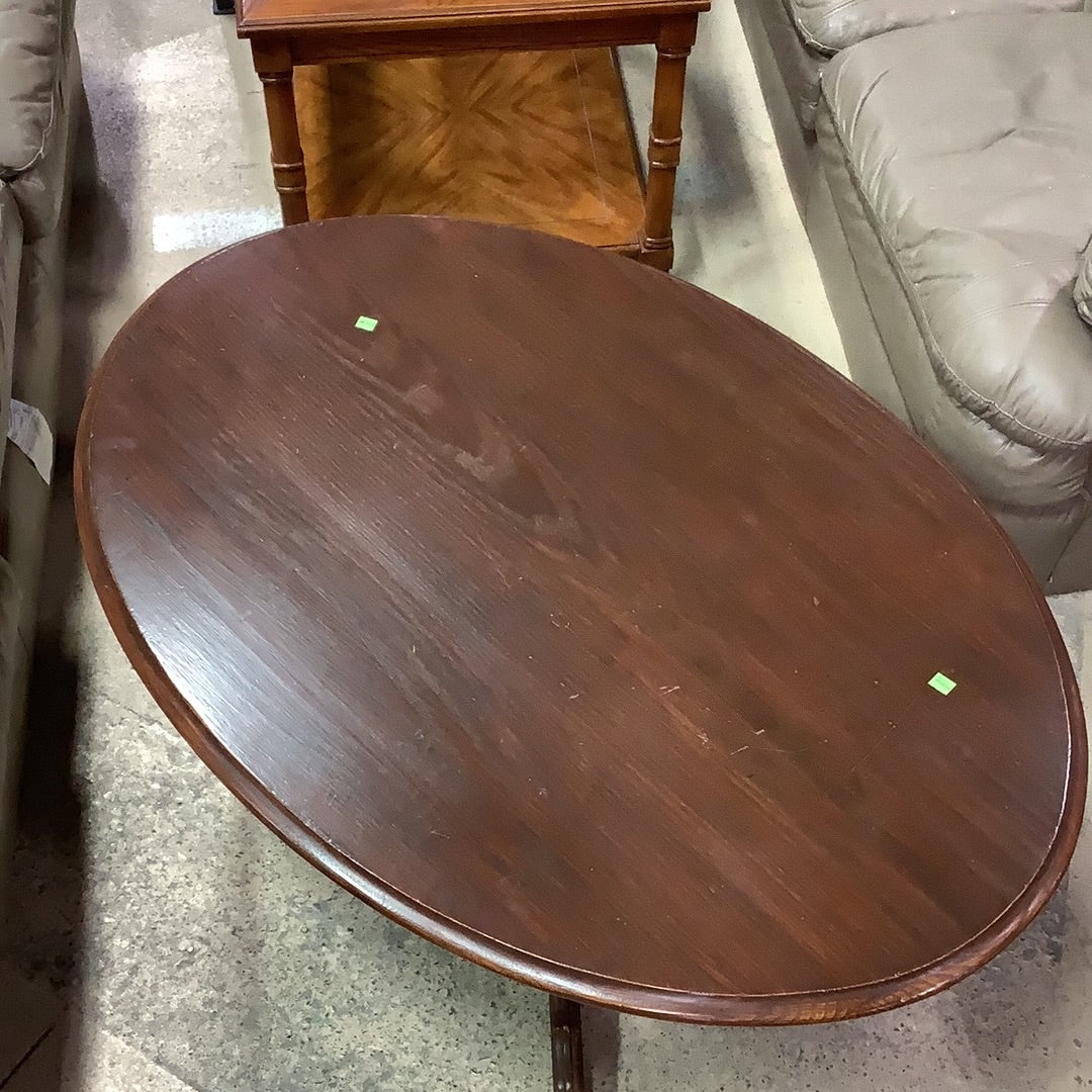 Wooden Pedestal Coffee Table – Habitat for Humanity Greater Ottawa ReStore