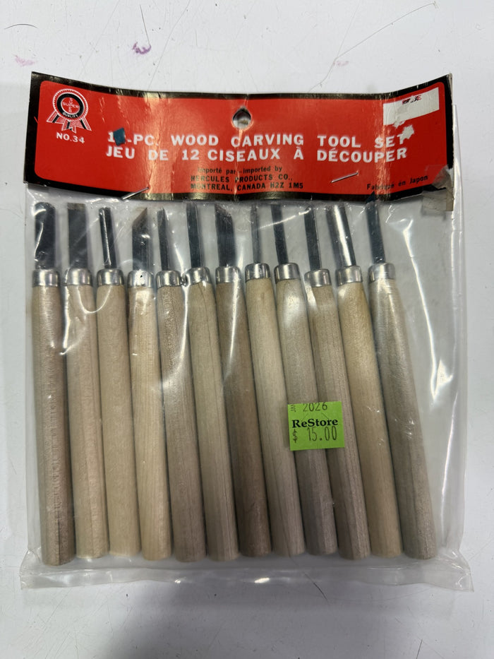12-Piece Wood Carving Tool Set – Habitat for Humanity Greater Ottawa ...
