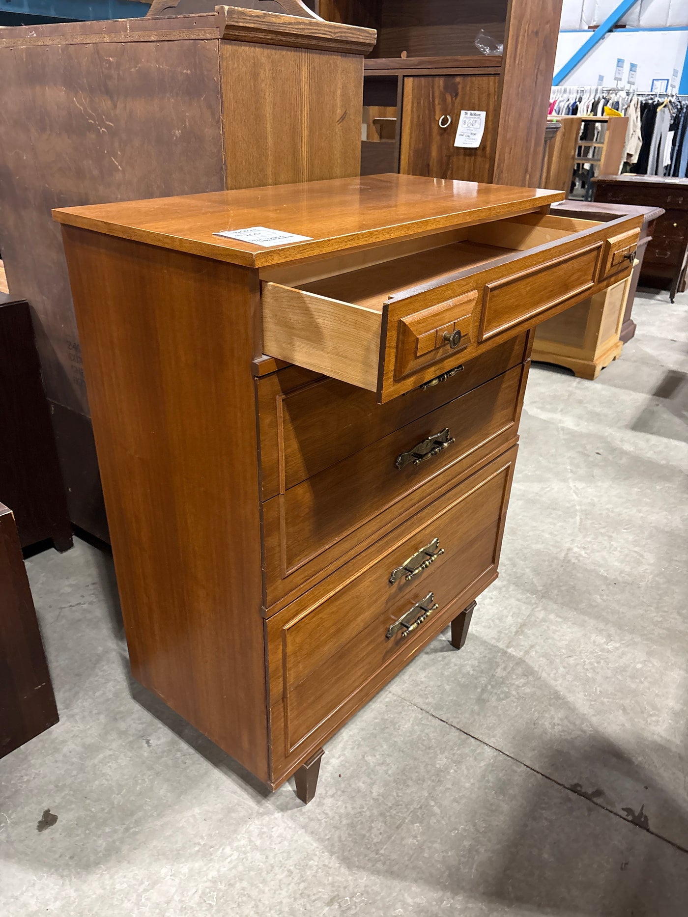 Midcentury Modern Walnut Tallboy Dresser – Habitat for Humanity Greater ...