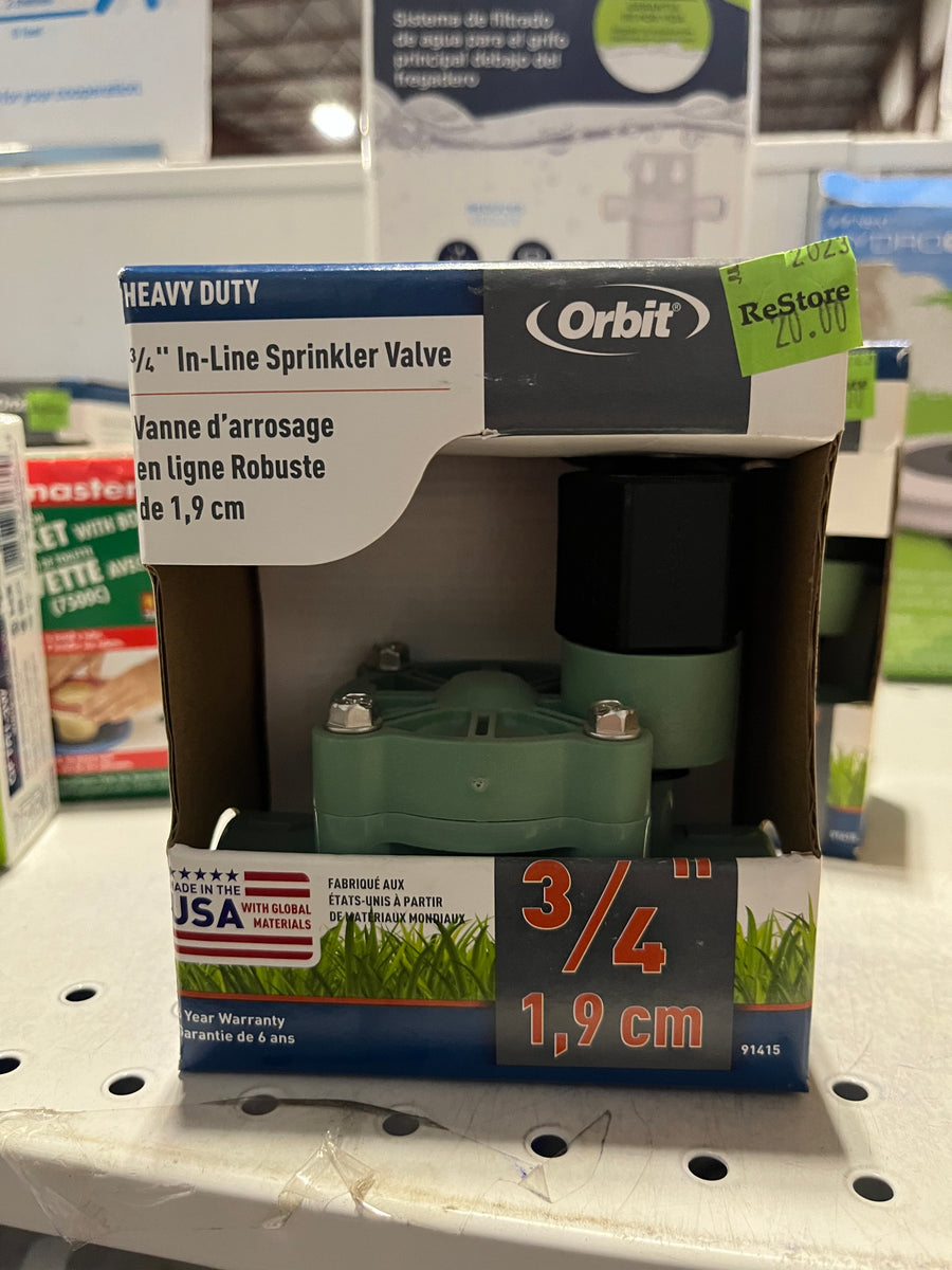 Orbit Inline Valve - PVC - 3/4" - 120 PSI Capacity - Green – Habitat ...