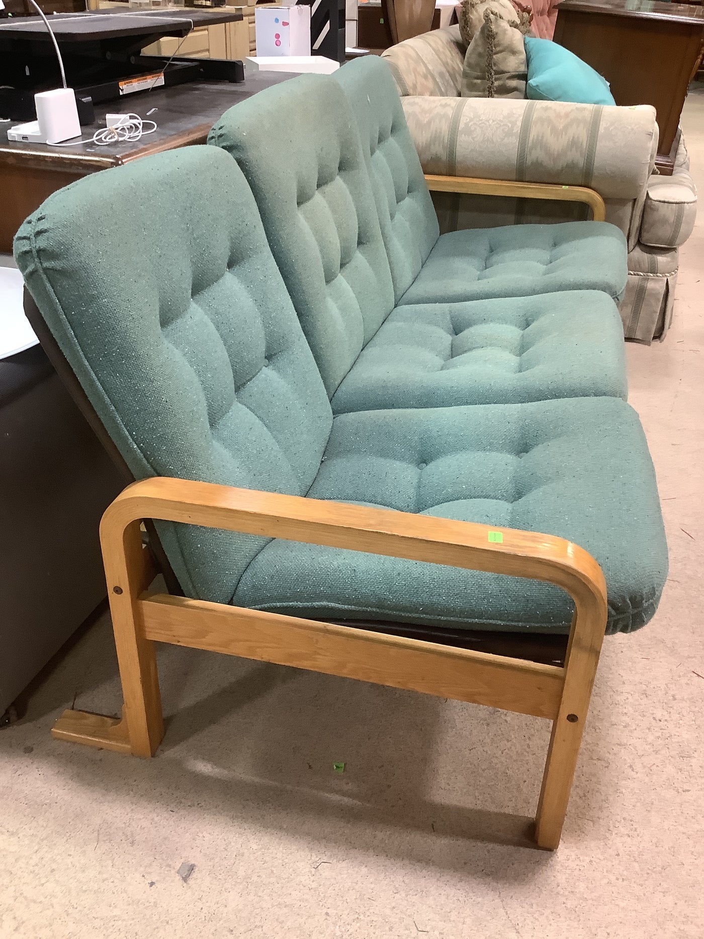Green MCM Sofa – Habitat for Humanity Greater Ottawa ReStore