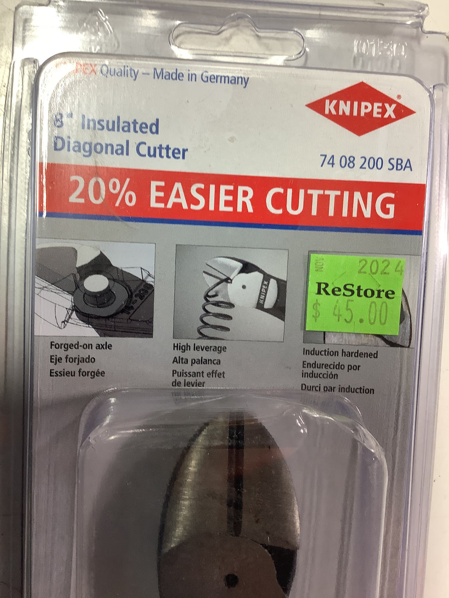 Knipex 8” Insulated Diagonal Cutter – Habitat for Humanity Greater ...