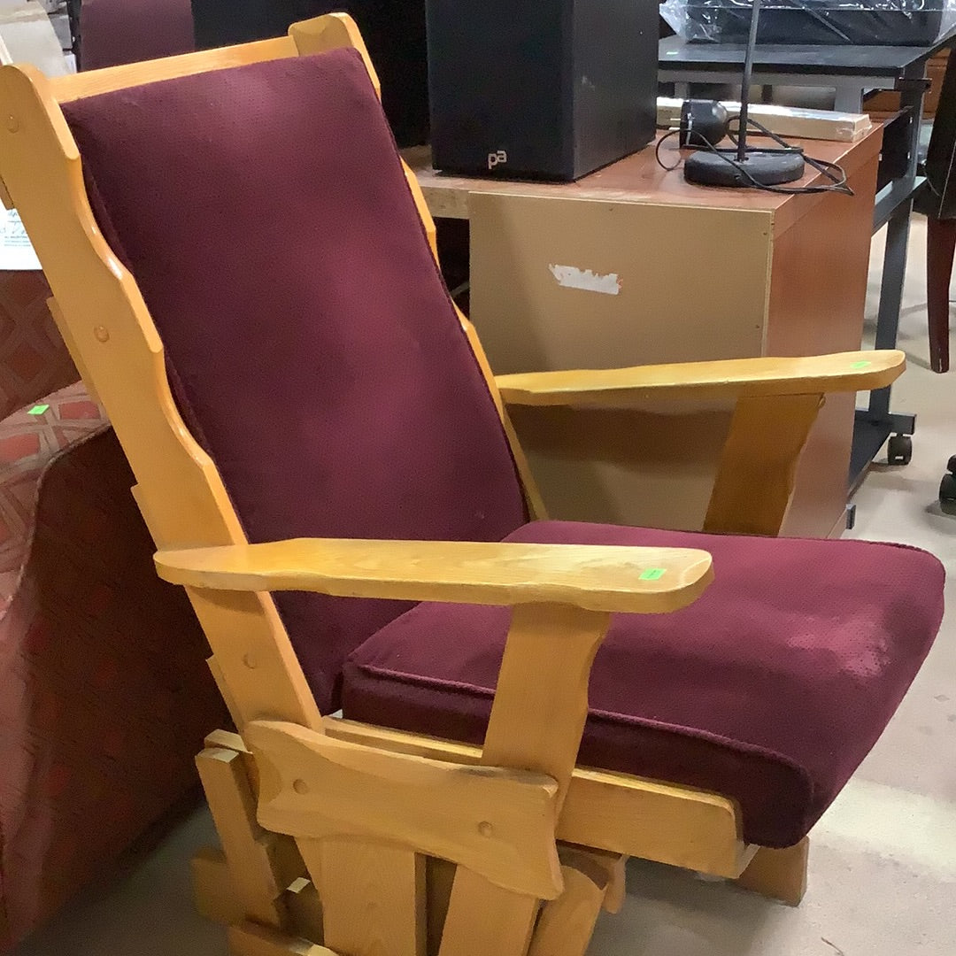 Red Cushion Rocking Chair – Habitat for Humanity Greater Ottawa ReStore