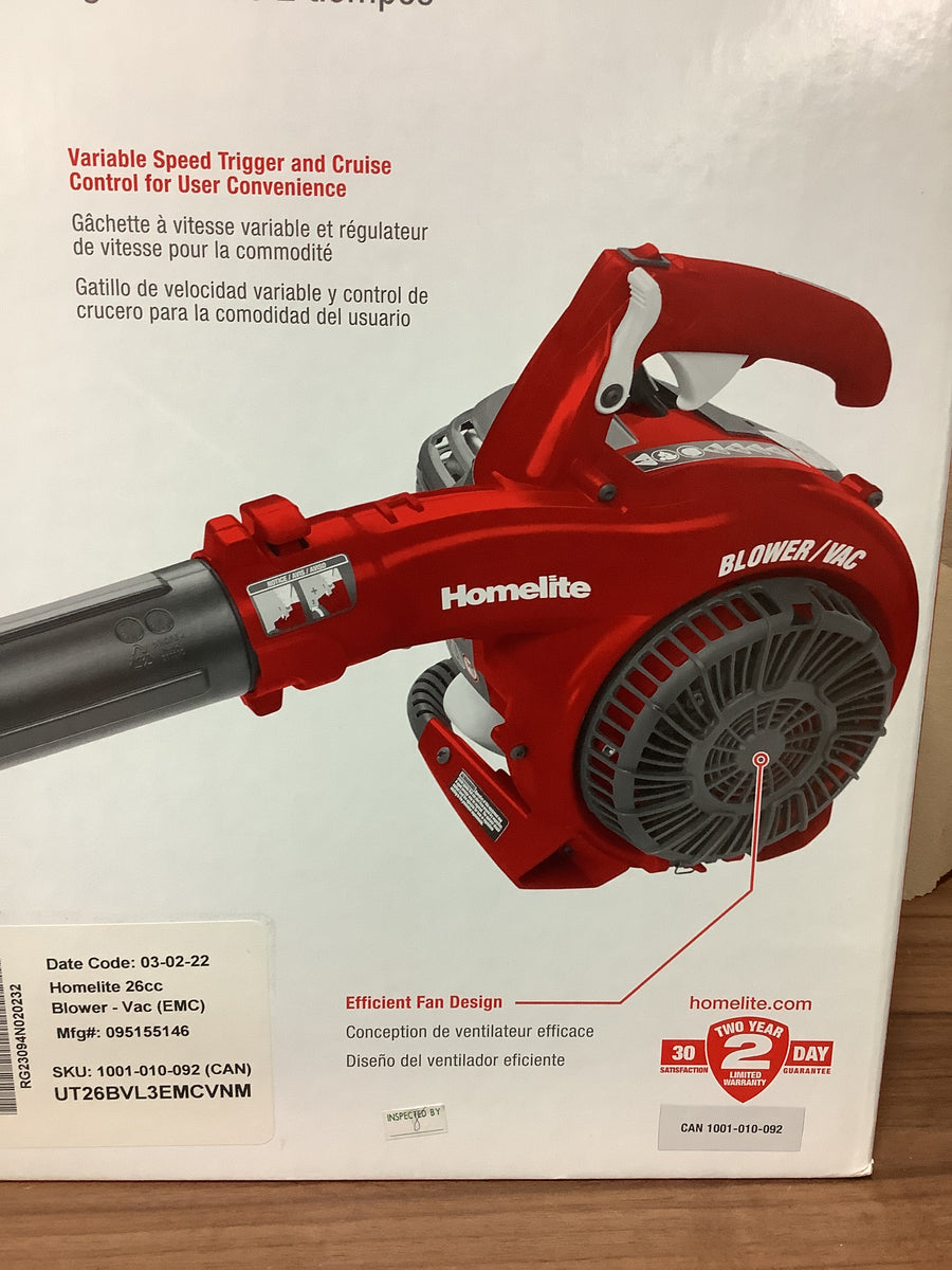 Homelite Blower HOMELITE MIGHTYLITE UT08550 OPERATOR'S MANUAL Pdf