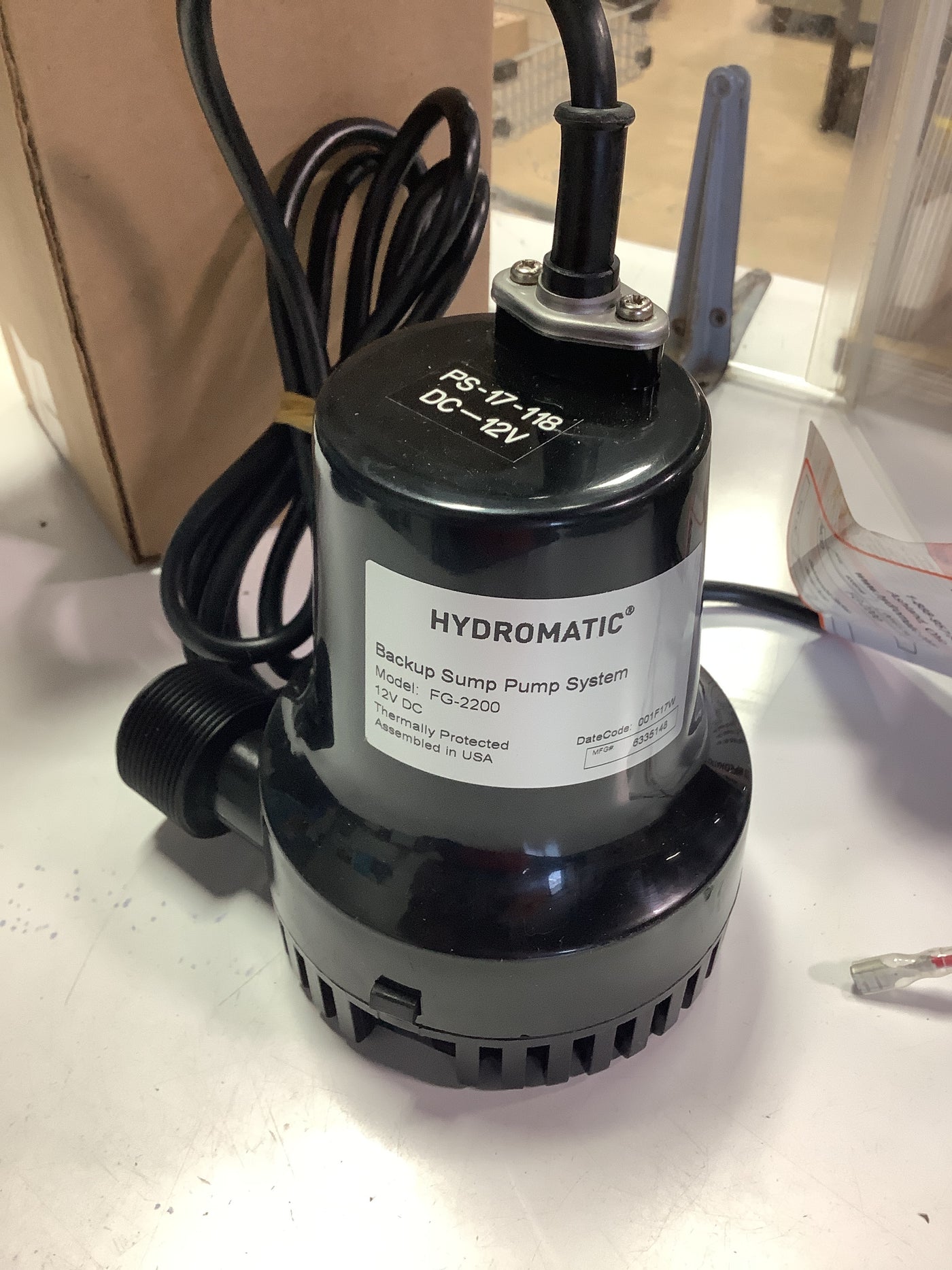 Hydromatic Backup Sump Pump – Habitat for Humanity Greater Ottawa ReStore