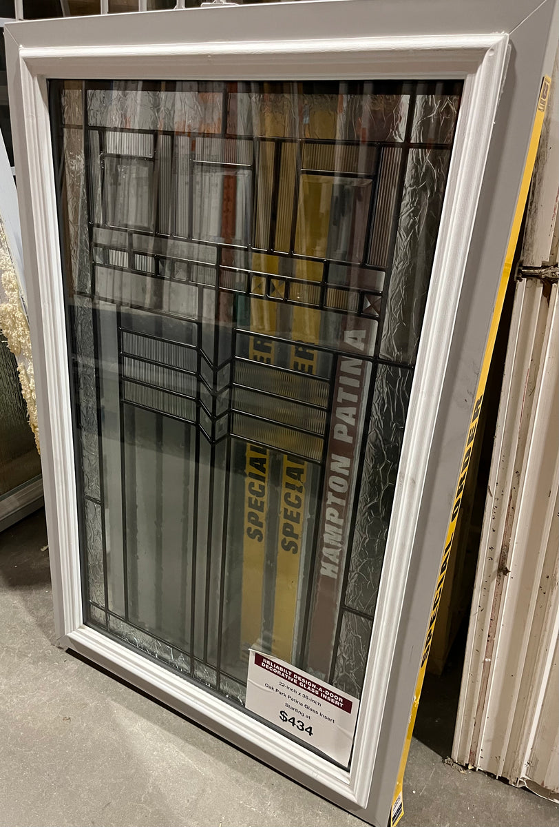 Oak Park Patina Glass Insert – Habitat for Humanity Greater Ottawa ReStore