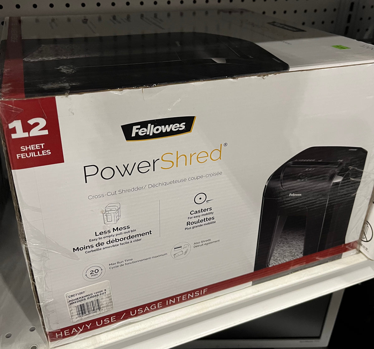 Fellowes 12 Sheet Cross Cut Powershred Shredder – Habitat for Humanity ...