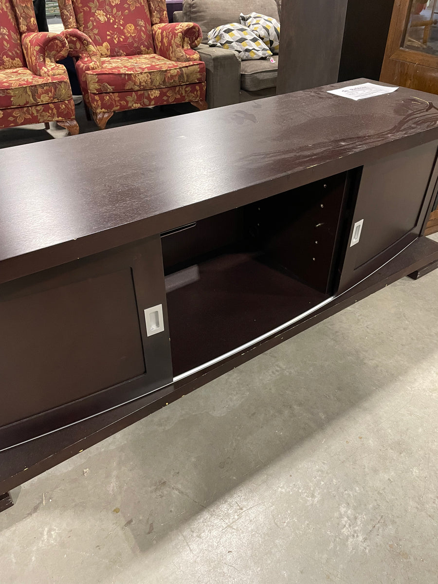 Dark Wood TV Stand – Habitat for Humanity Greater Ottawa ReStore