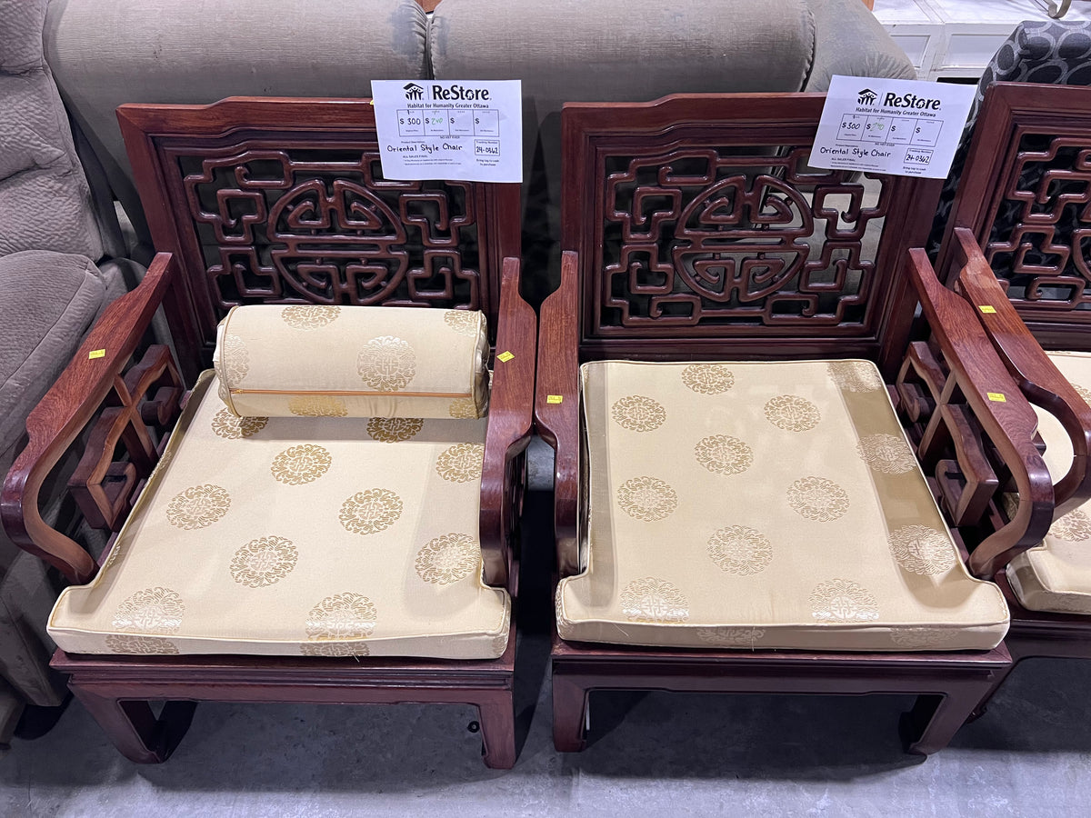 Oriental Style Chair – Habitat for Humanity Greater Ottawa ReStore