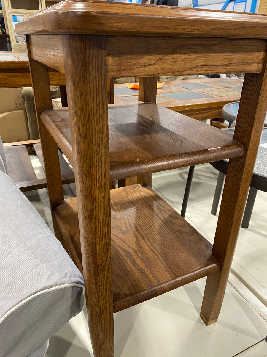 Solid Wood Three-Tier Side Table – Habitat for Humanity Greater Ottawa ...