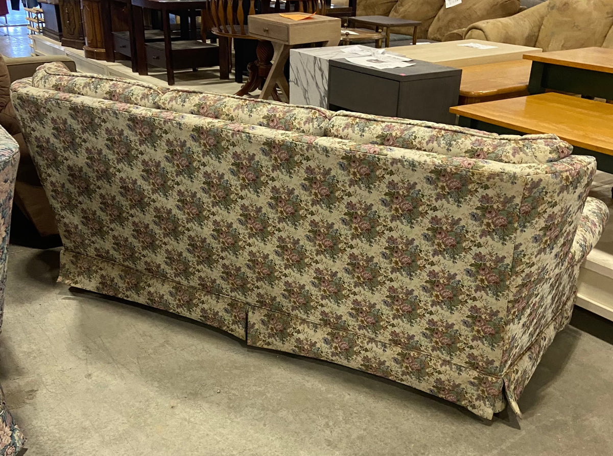 Cream Floral Wingback Couch – Habitat for Humanity Greater Ottawa ReStore