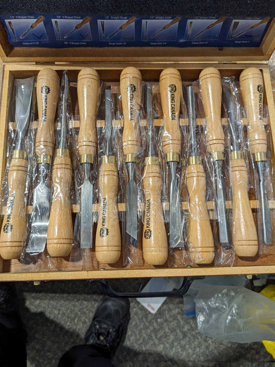 King Canada 12-Piece Wood Carving Chisel Set – Habitat for Humanity ...