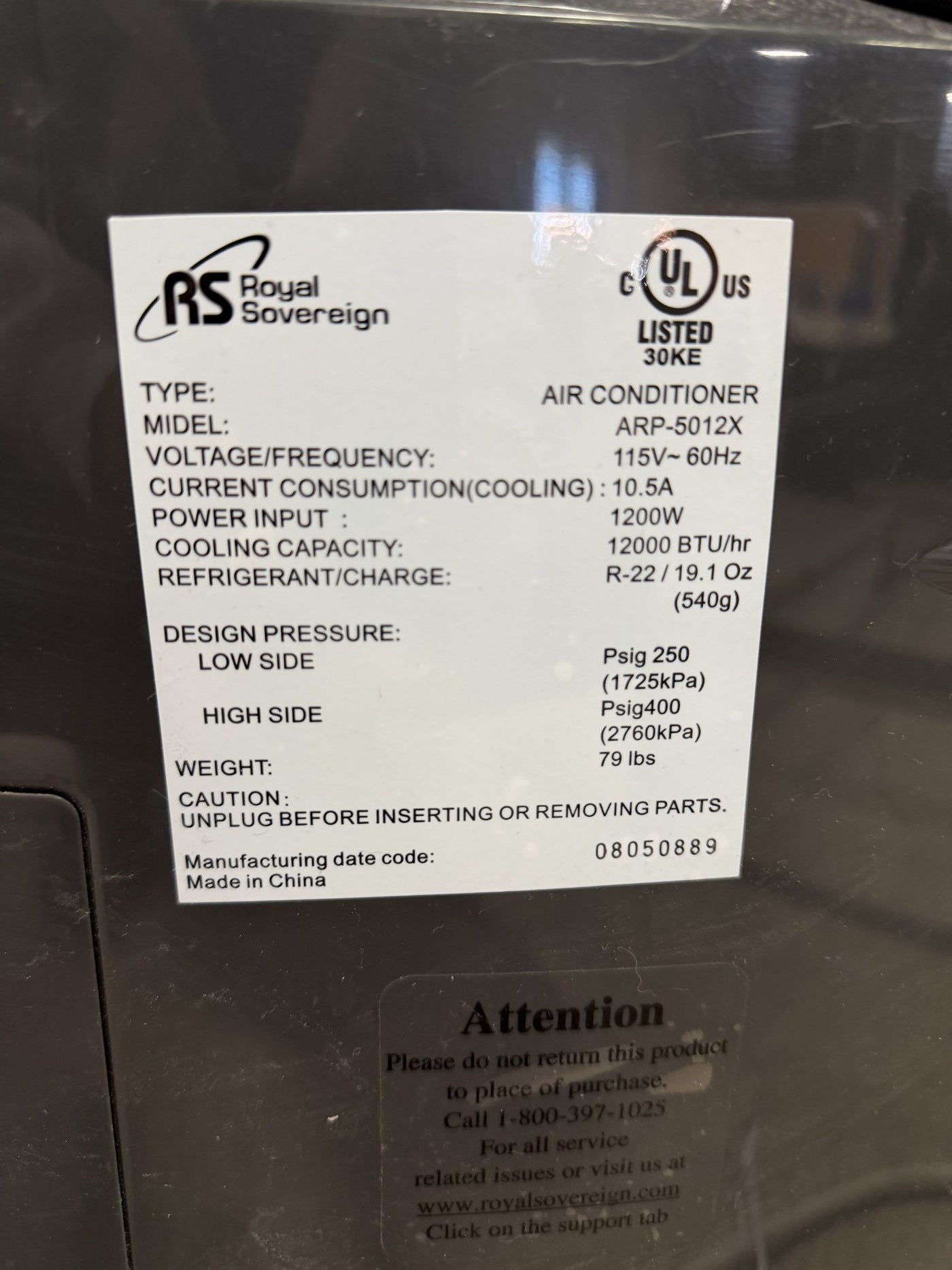 Royal Sovereign 12,000 BTU Portable Air Conditioner – Habitat for ...