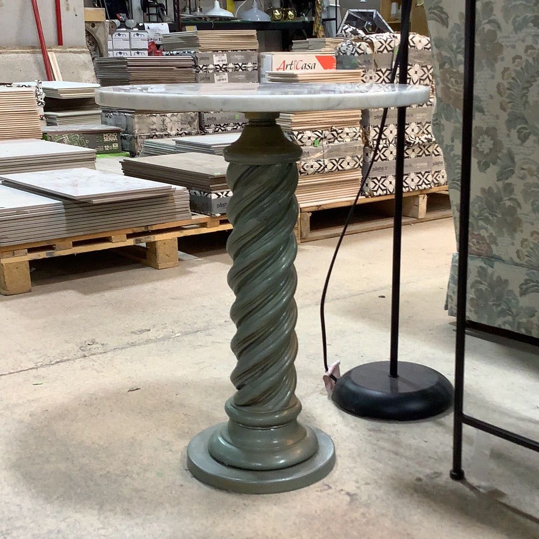 Marble Pedestal Side Table – Habitat for Humanity Greater Ottawa ReStore