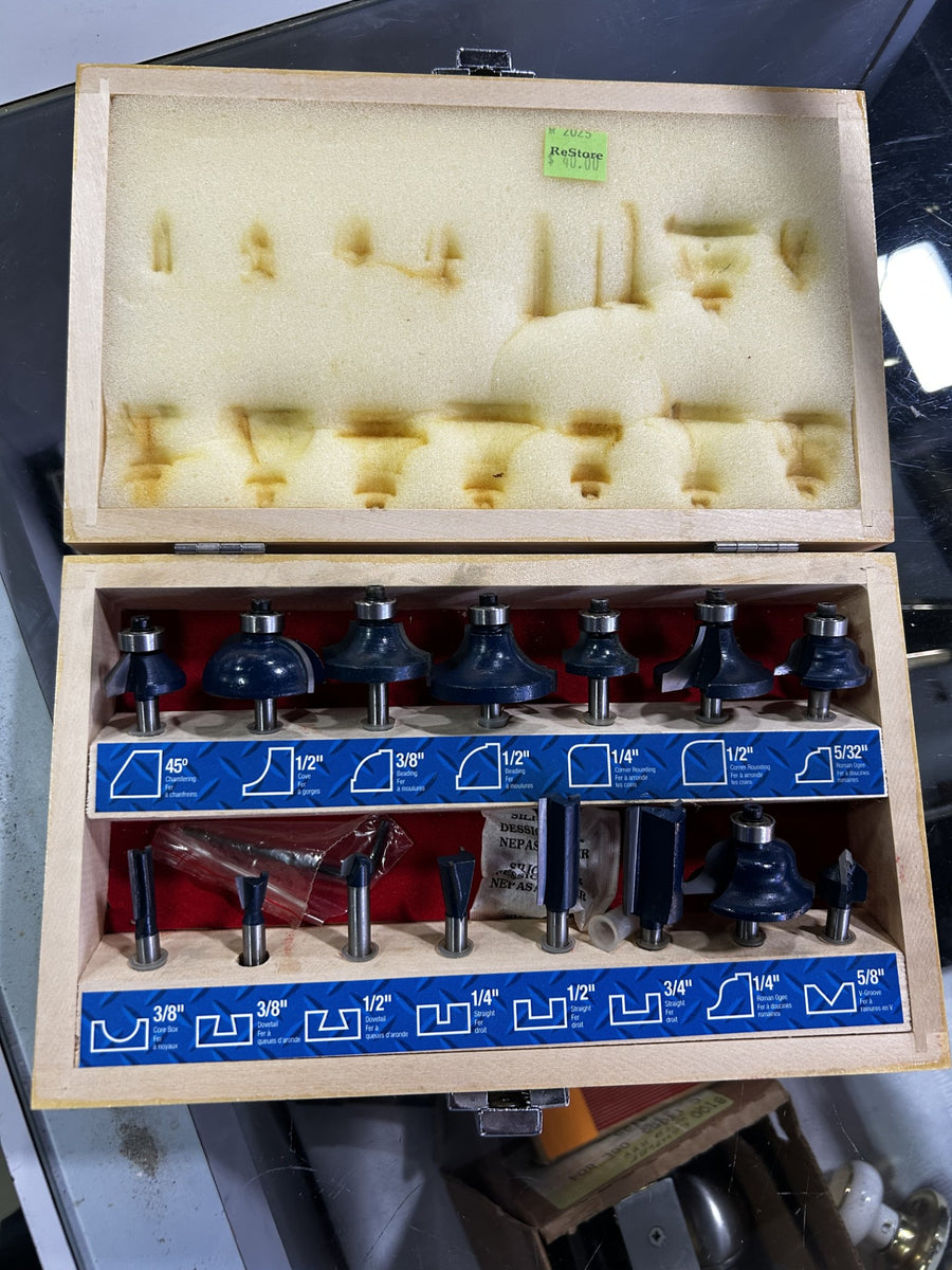 Mastercraft 1/2 Router bit Set-Precision woodworking tools – Habitat ...