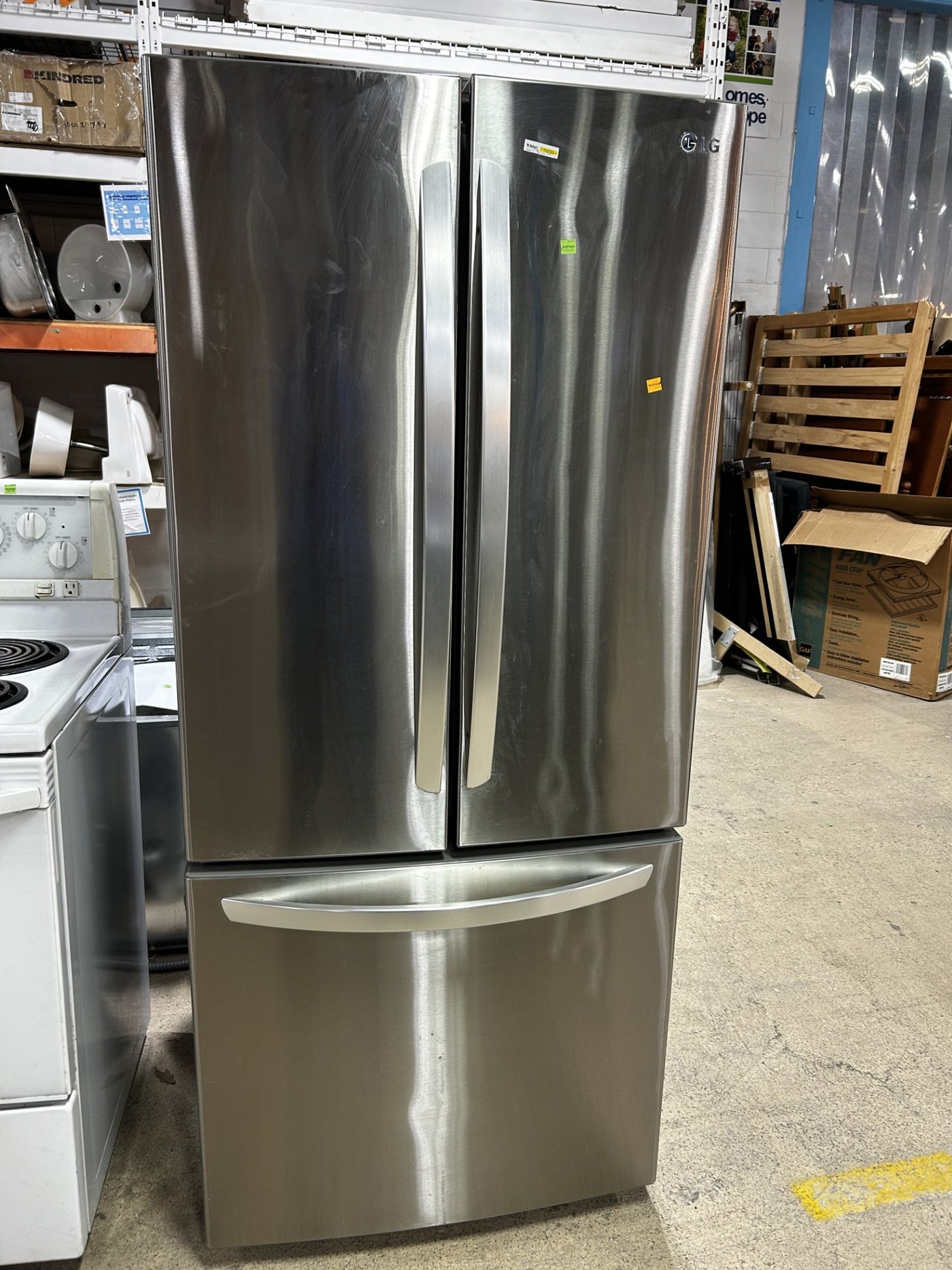 LG LRFNS2200S French Door Refrigerator, 30 inch Width, 21.8 cu. ft ...