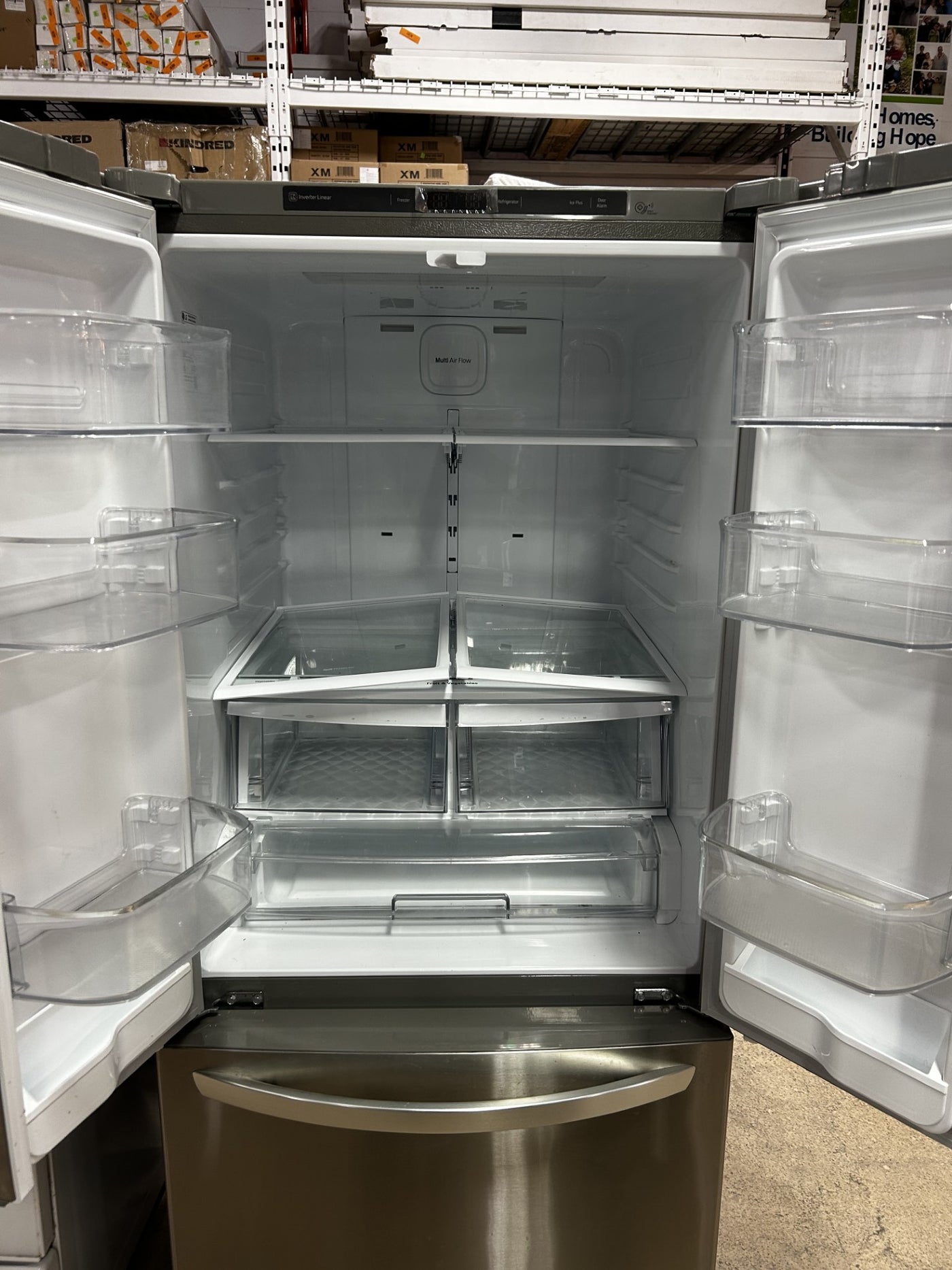 LG LRFNS2200S French Door Refrigerator, 30 inch Width, 21.8 cu. ft ...