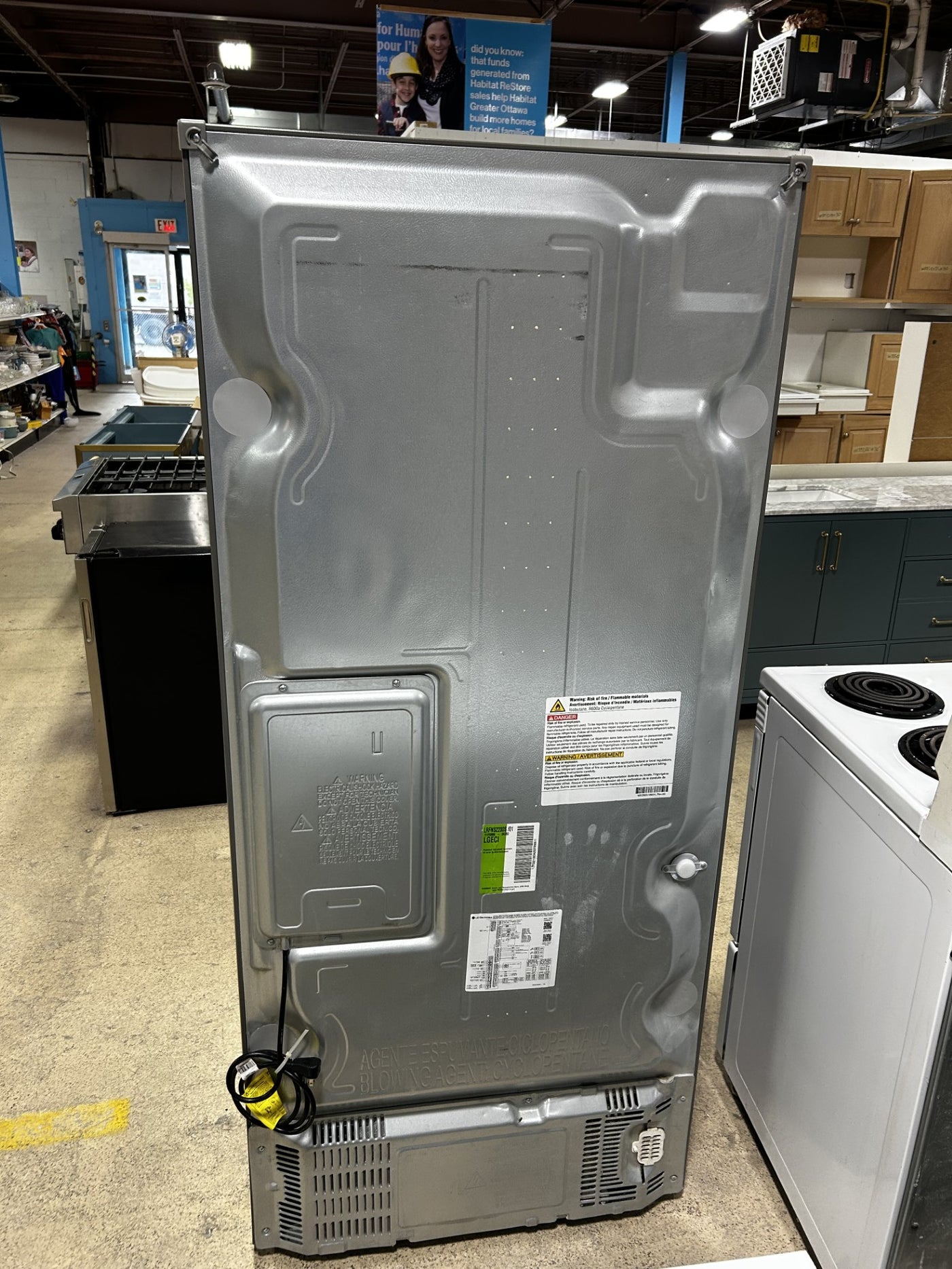 LG LRFNS2200S French Door Refrigerator, 30 inch Width, 21.8 cu. ft ...