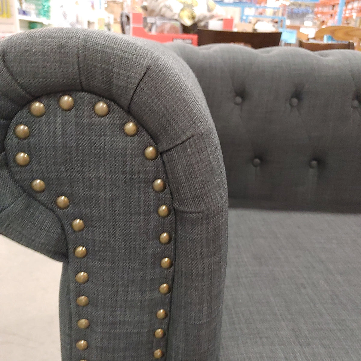 Structube rolled arm couch – Habitat for Humanity Greater Ottawa ReStore