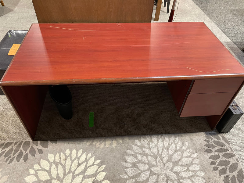 Cherry wood office desk store