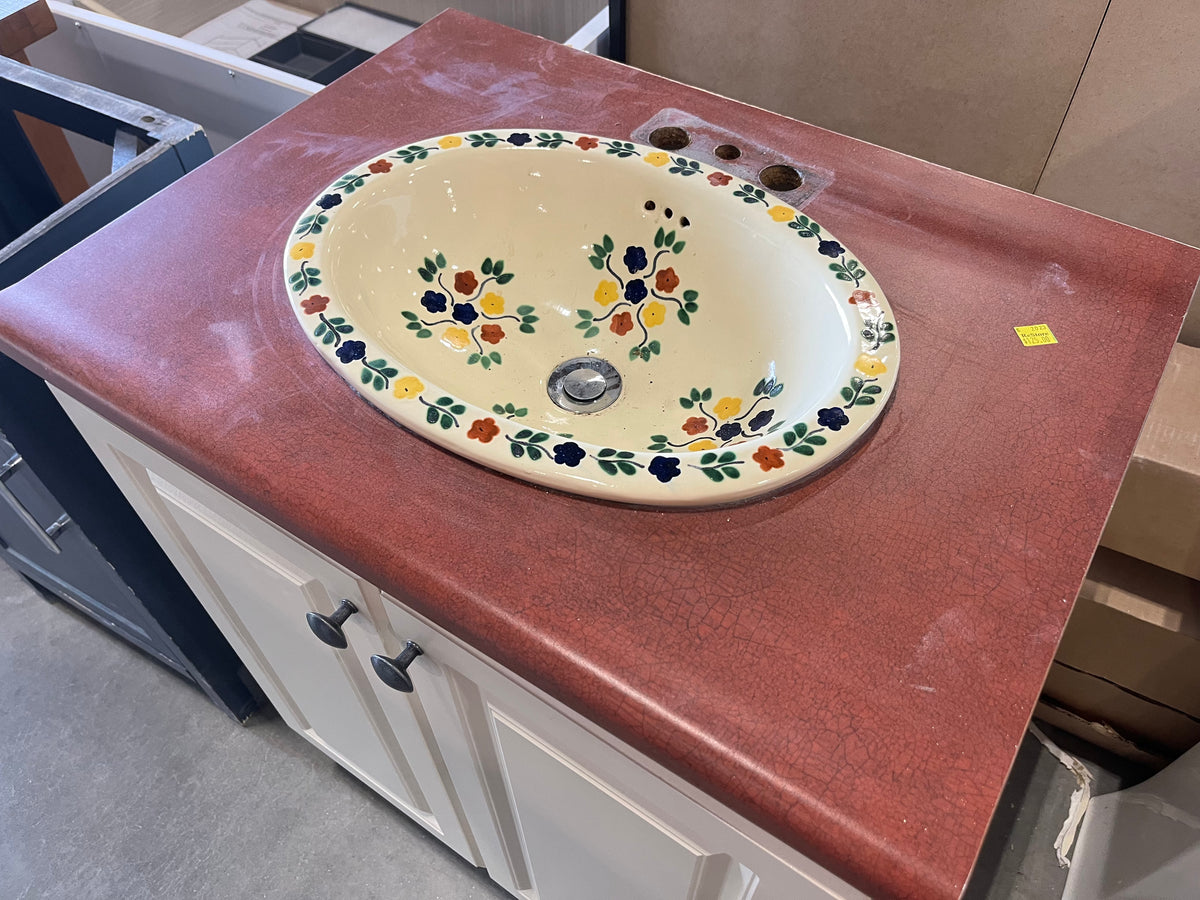 Hand Painted Bathroom Vanity – Habitat for Humanity Greater Ottawa ReStore