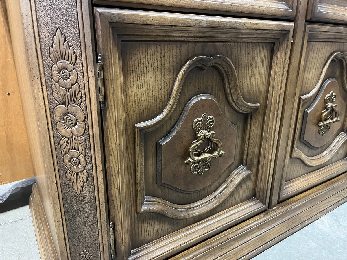 Carved Light Oak Buffet – Habitat for Humanity Greater Ottawa ReStore