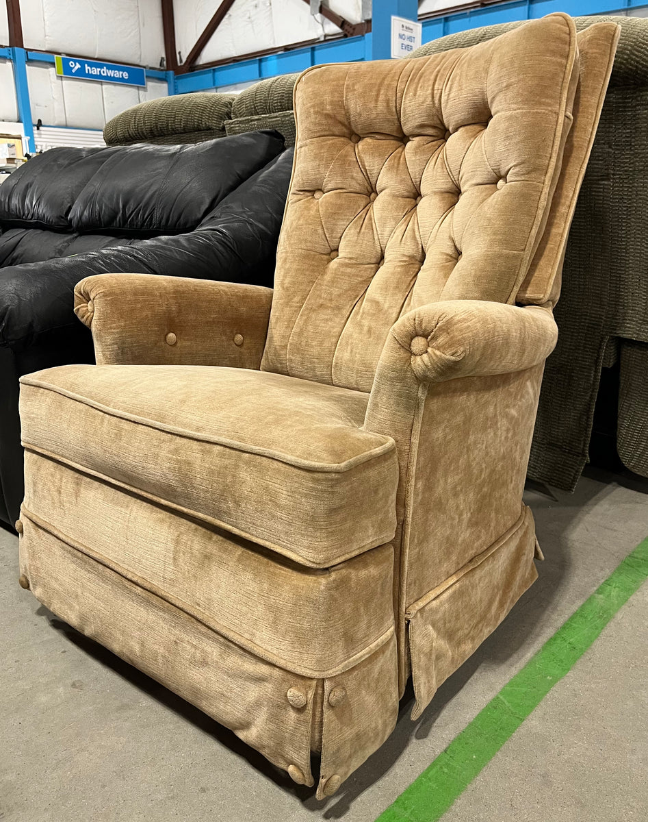 Beige Suede Rocking Chair – Habitat for Humanity Greater Ottawa ReStore