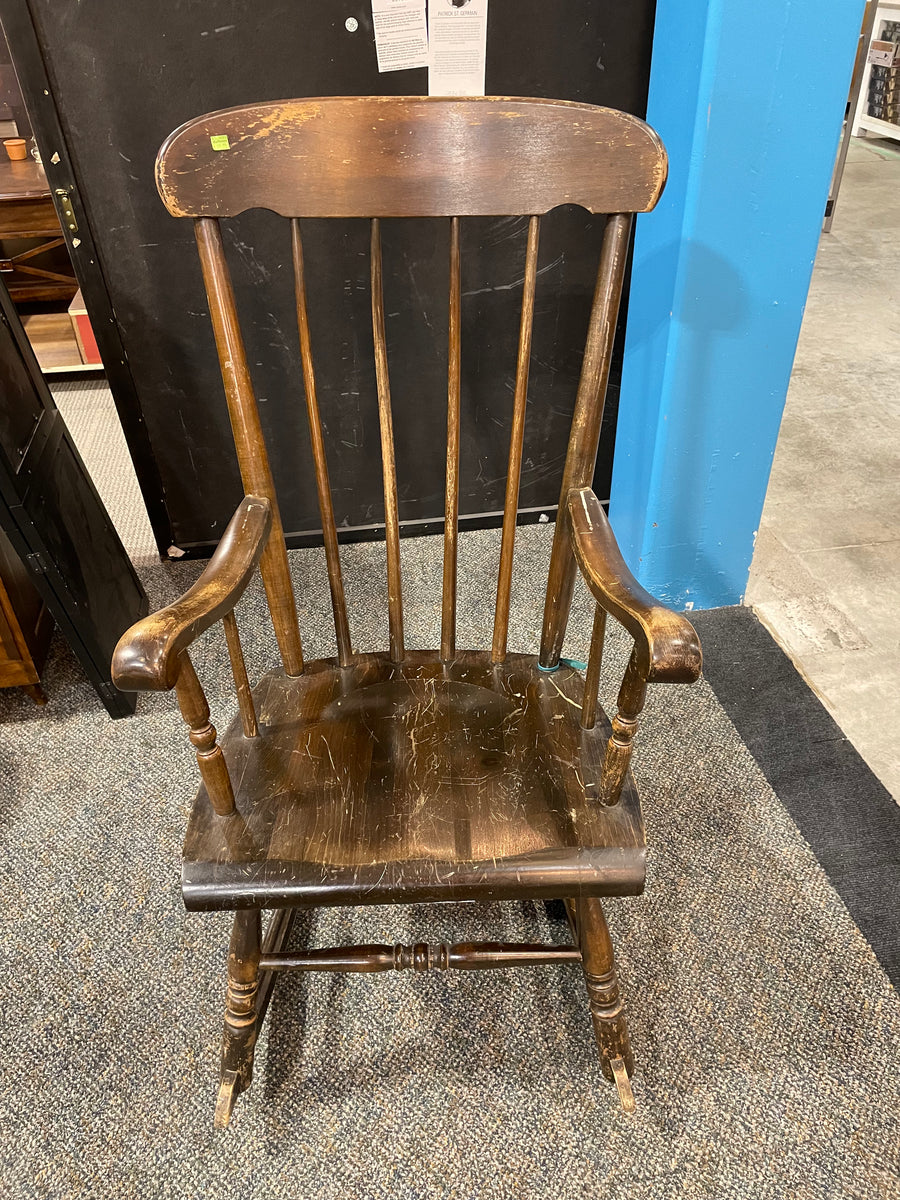 Rustic Brown Rocking Chair – Habitat for Humanity Greater Ottawa ReStore