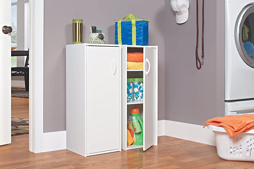 2-Door White Laminate Stacker Organizer – Habitat for Humanity Greater ...