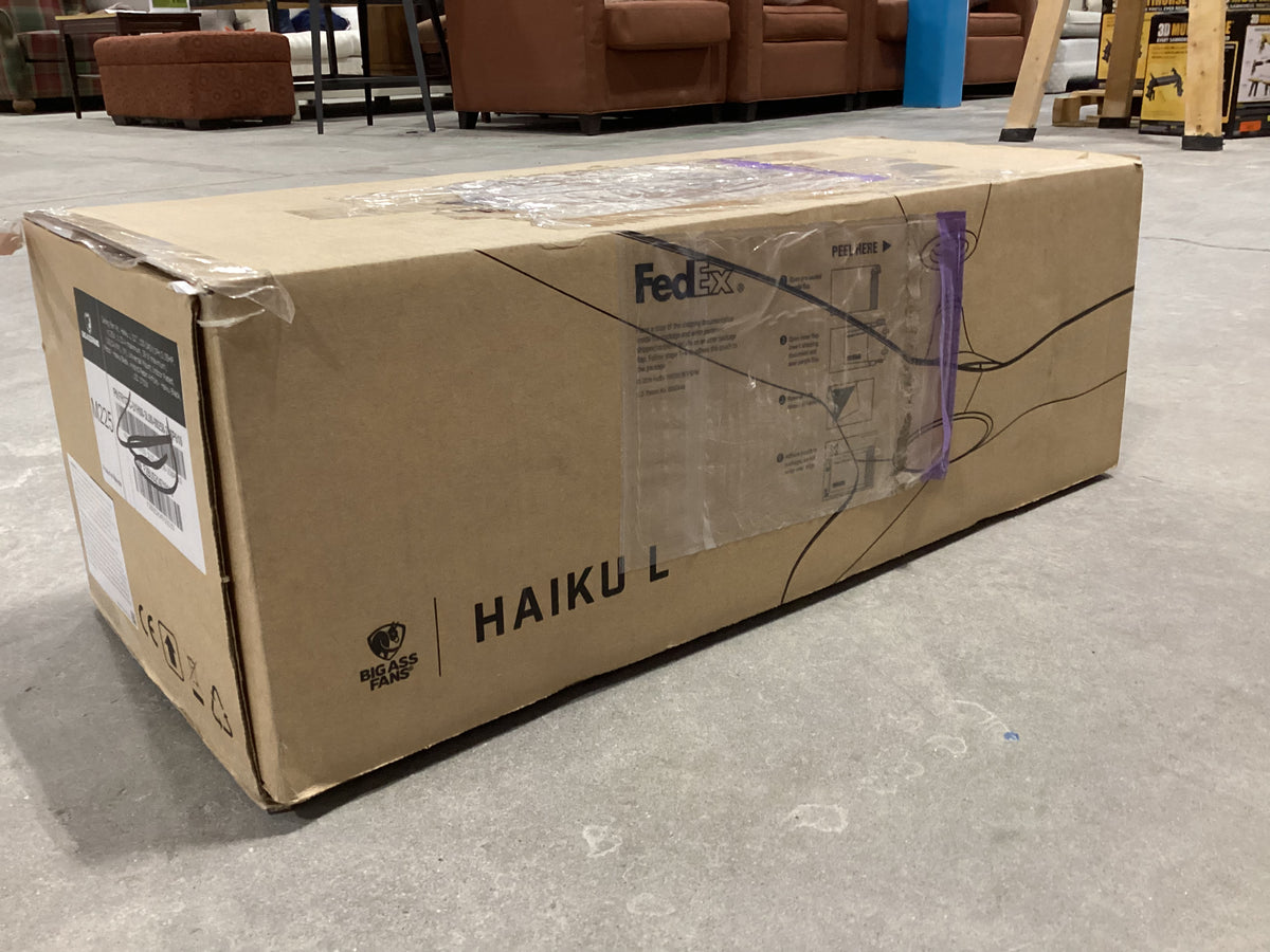 Haiku L 52", Black Indoor Ceiling Fan, Integrated LED Light & WIFI ...