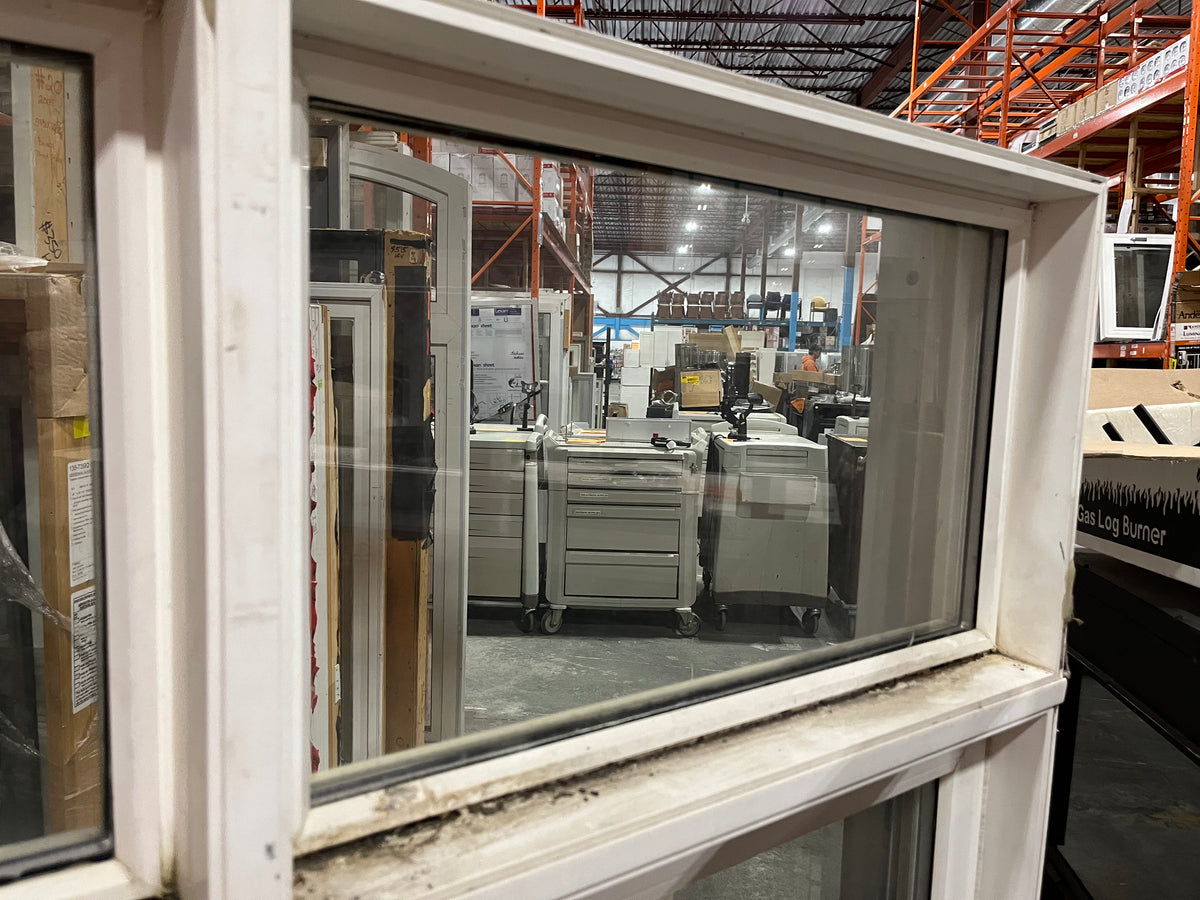 White Window with Four Panel Glass (50.5” x 63.25”) – Habitat for ...